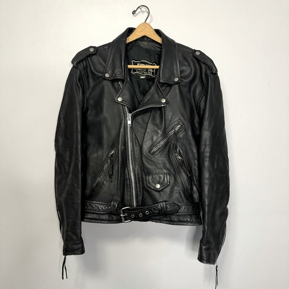 First Genuine Leather | Jackets & Coats | Vintage First Genuine Leather ...